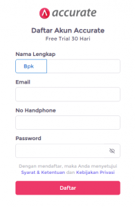 Panduan Login dan Trial Accurate Online - Accurate Online
